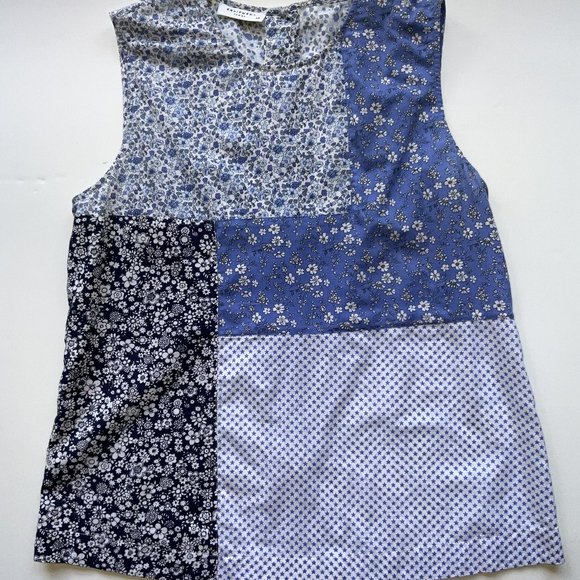 Equipment | Tops | Equipment Femme Cotton Patchwork Blouse Size S | Poshmark